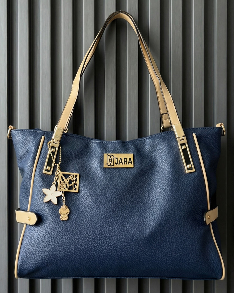 VENICE LEATHER TOTE BAG - NAVY BLUE – JARA Philippines